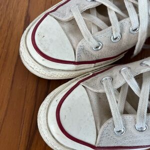 Converse | Shoes | Converse Hightop Sneakers In Cream | Poshmark